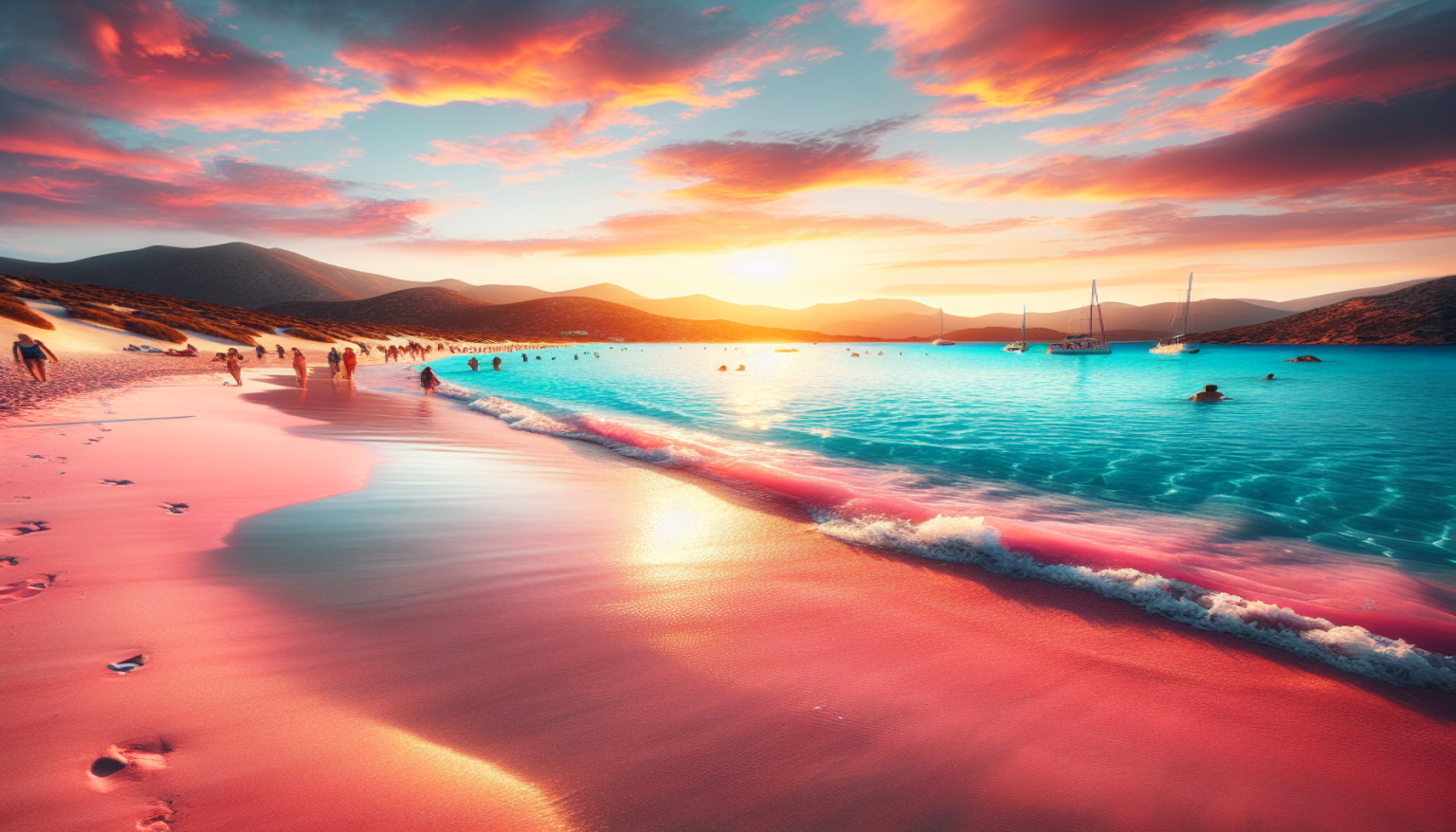 As Praias De Areia Rosa De Elafonissi, Grécia - Mogiano.com